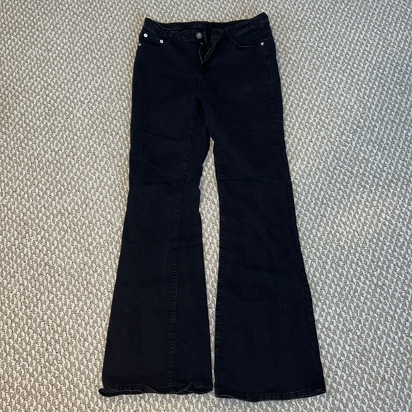 Amazon | Pants & Jumpsuits | Womens Black Flare Jeans | Poshmark
